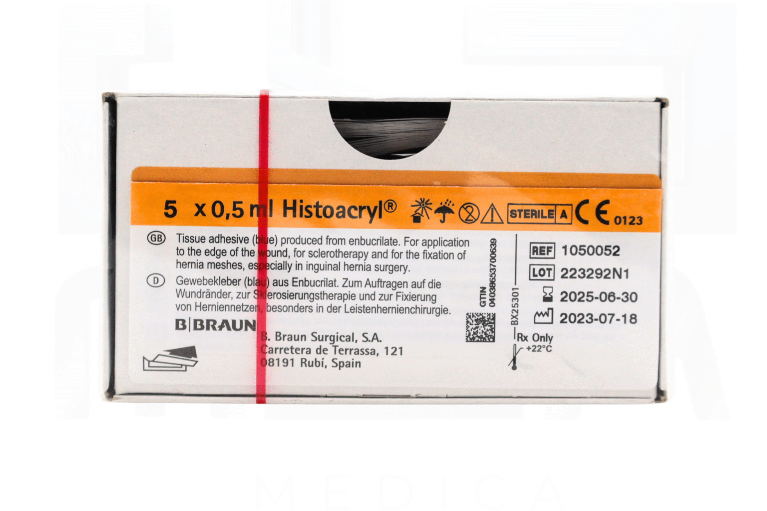 Histoacryl – Adhesivo Tisular – 5 x 5.0 ml – MSA MÉDICA